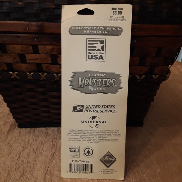 Classic Monster Stamps | Office | 997 Monster Stamps Pen Pencil Eraser ...